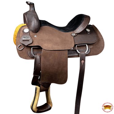 16 In Western Horse Saddle American Leather Wade Ranch Roping Dark ...