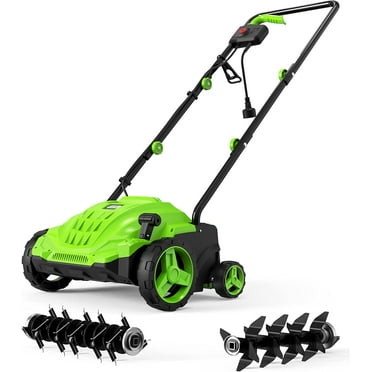 Laicejoy 16-Inch Electric Dethatcher & Scarifier, 15A 2-In-1 Lawn ...