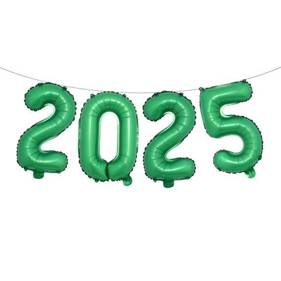 16 Inch 2025 Balloons Number 2025 Foil Balloons for New Years Eve Party ...