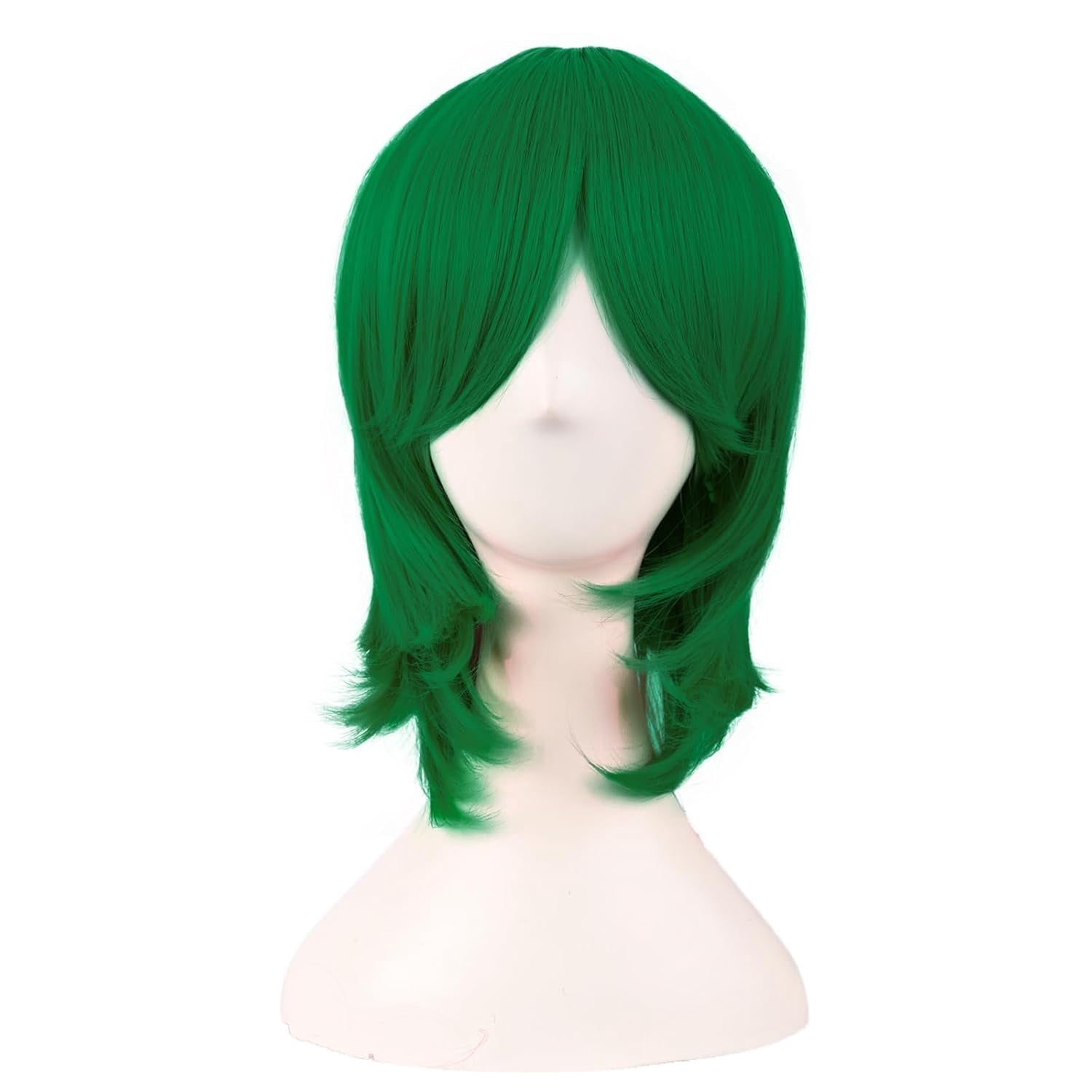 16 Inch/40 cm Short Side Bangs Synthetic Fiber Cosplay Layered Wig ...