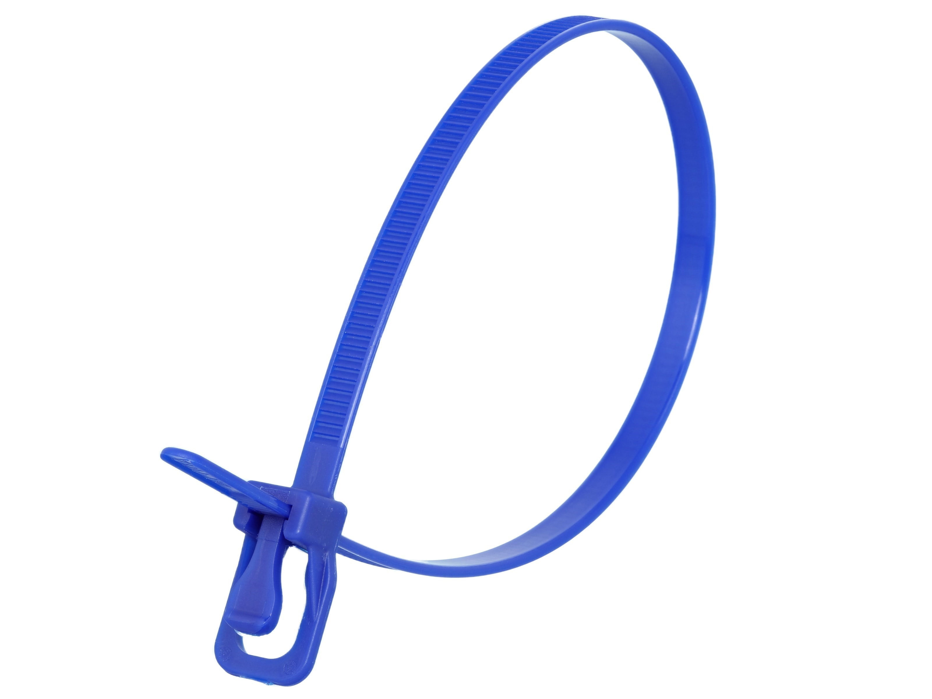 16 Inch 50 Lbs Blue Releasable/Reusable Cable Tie -20 Pack - Walmart.com