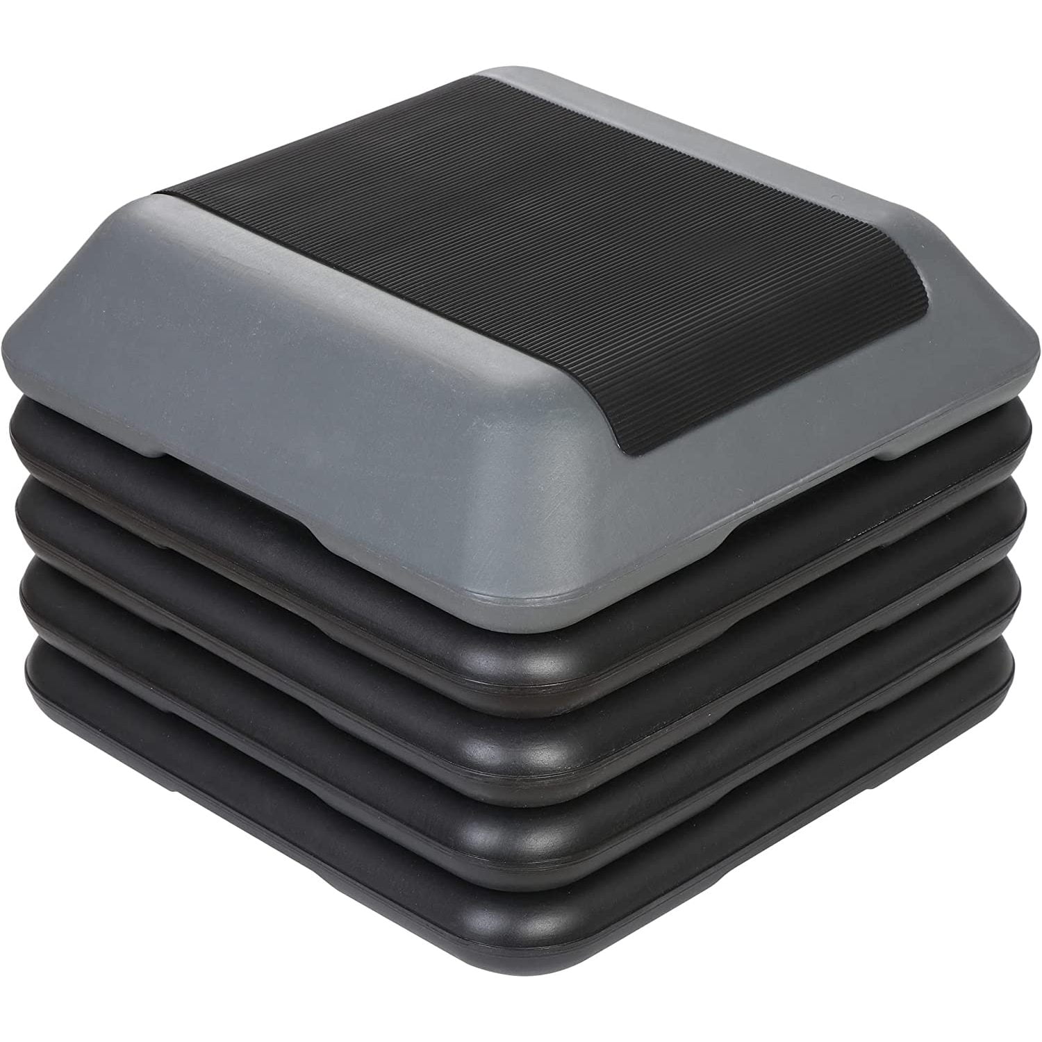 16 Inch Adjustable Aerobic Stepper Exercise Workout Step Platform Bench ...