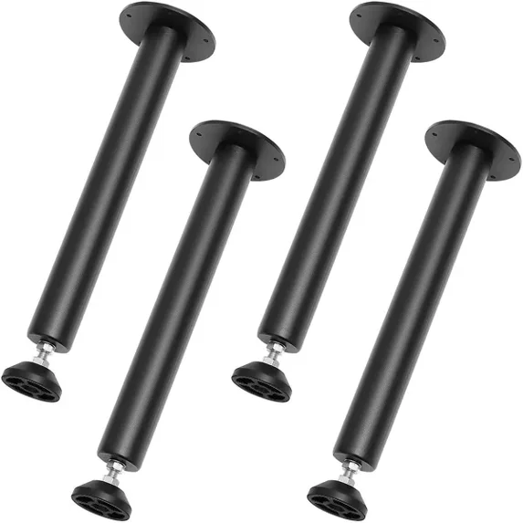16 Inch Adjustable Desk Legs Set of 4,Heavy Duty Steel Furniture Legs ...