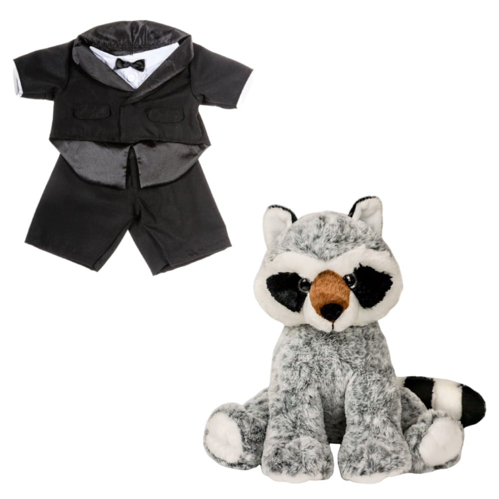 16 Inch Bandit the Raccoon Plush Toy with Tuxedo Suit - Interactive ...