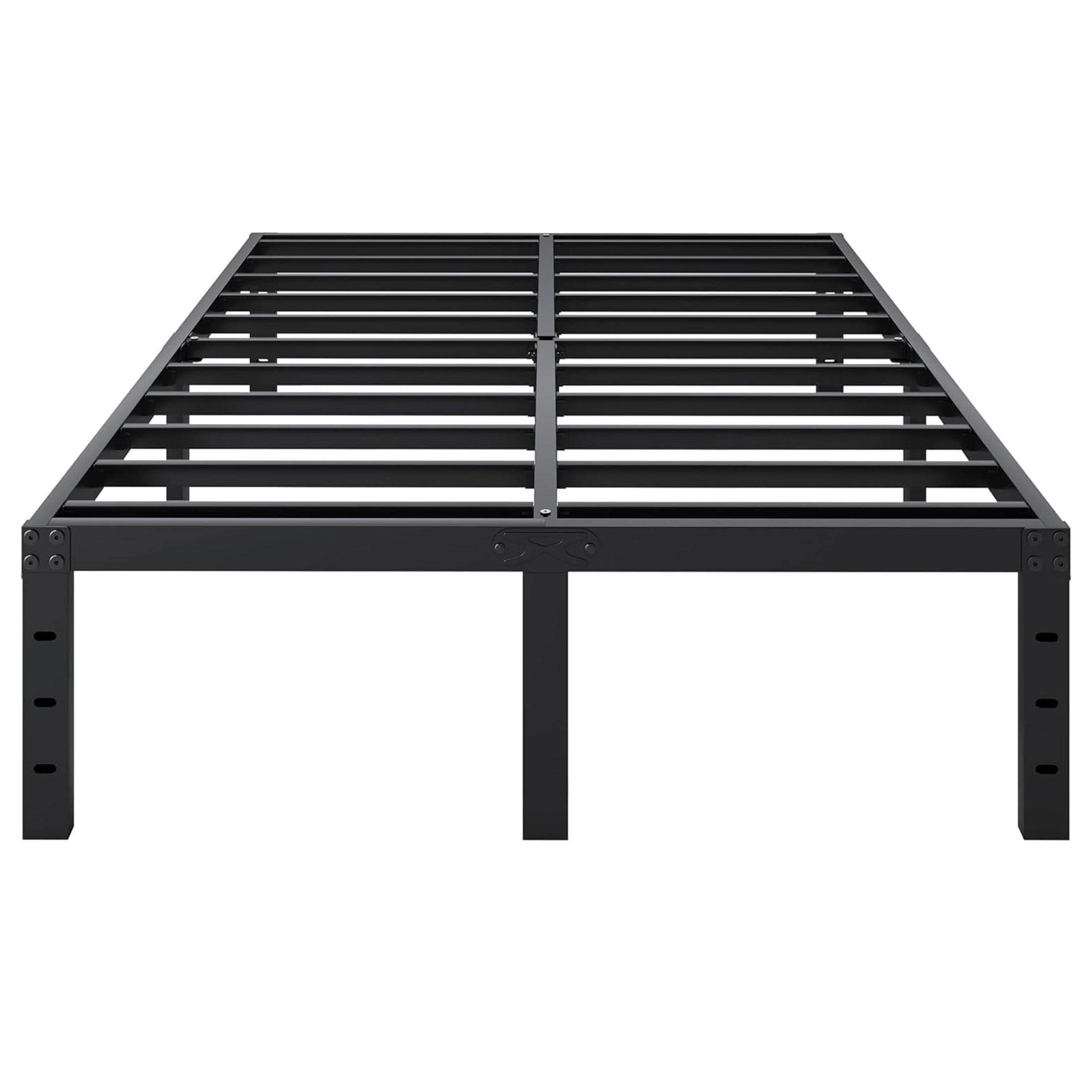 16 Inch Bed Frame King Size, Heavy Duty King Bedframe Metal Platform No ...
