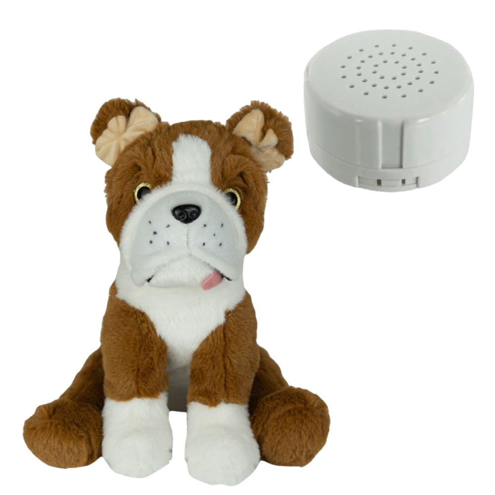 16 Inch Billie the Bulldog Plush Toy with Voice Recorder – Adorable ...