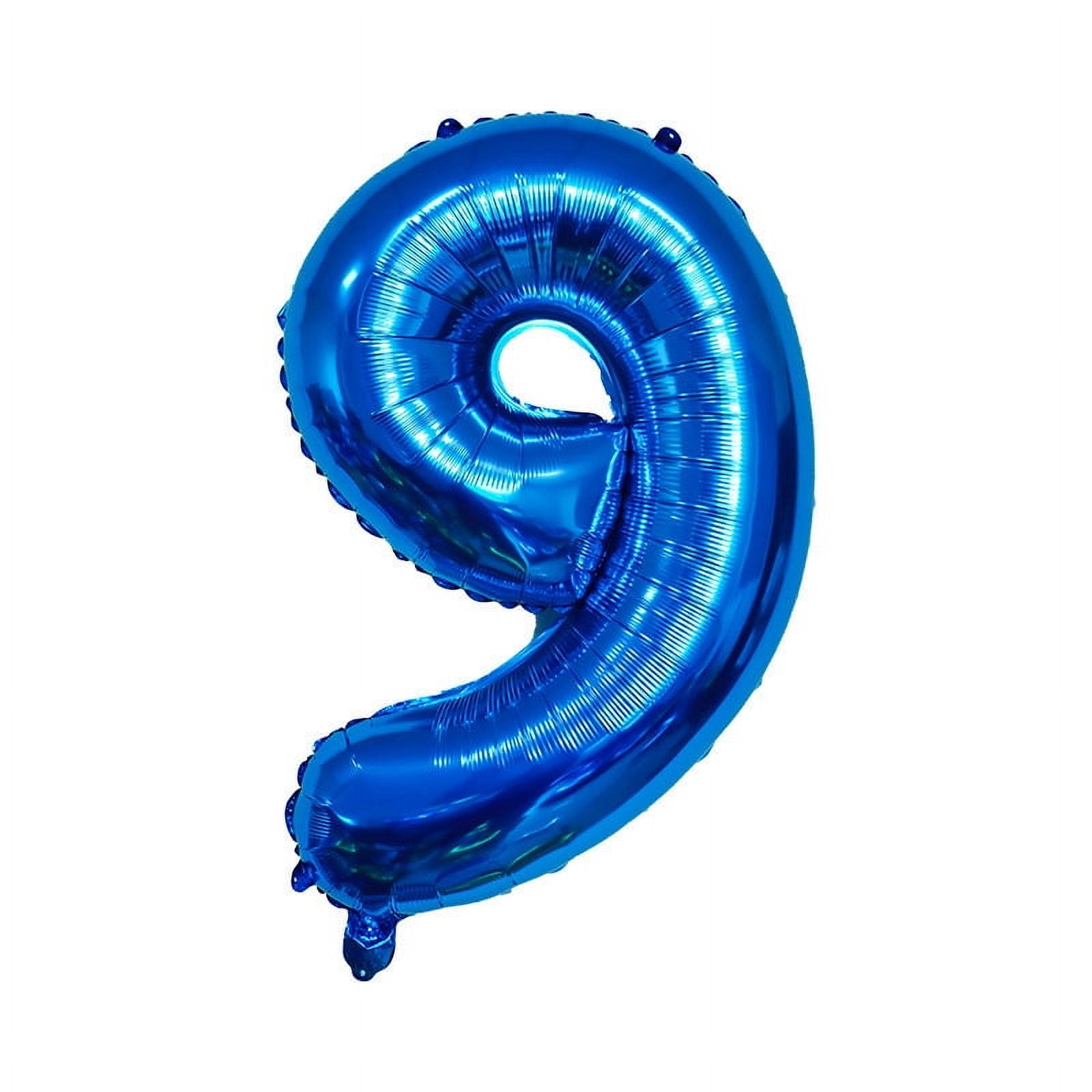 16 Inch Birthday Balloon Numbers 0-9 Foil Balloons Red Blue Green Black ...
