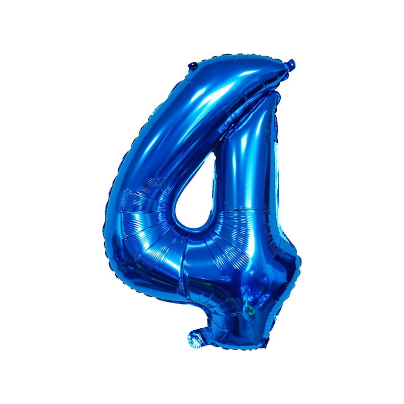 16 Inch Birthday Balloon Numbers 0-9 Foil Balloons Red Blue Green Black ...