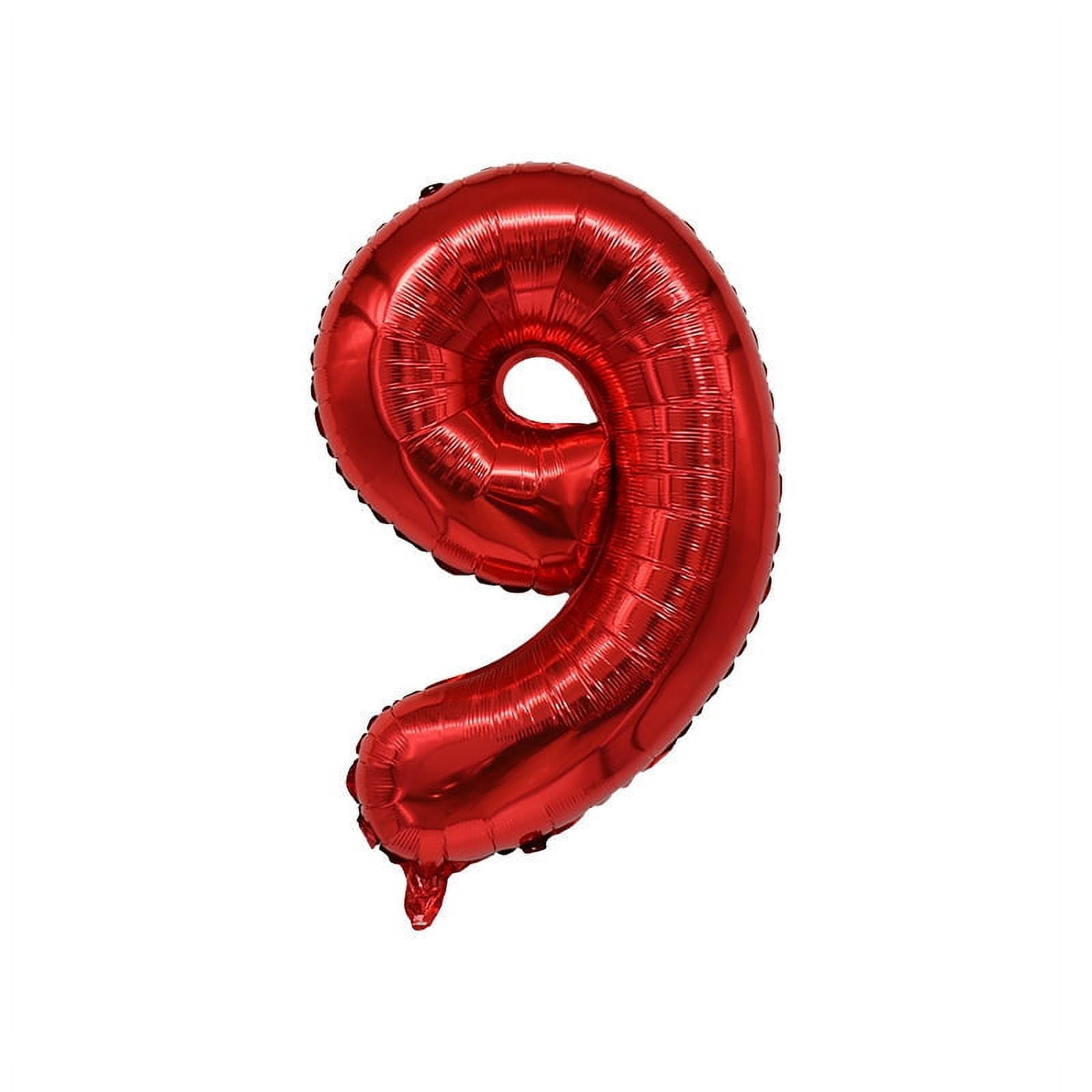 16 Inch Birthday Balloon Numbers 0-9 Foil Balloons Red Blue Green Black ...