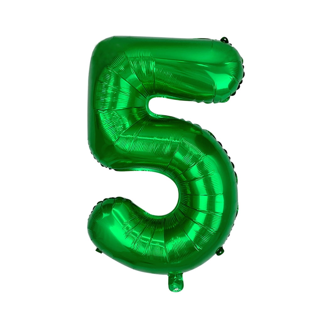 16 Inch Birthday Balloon Numbers 0-9 Foil Balloons Red Blue Green Black ...