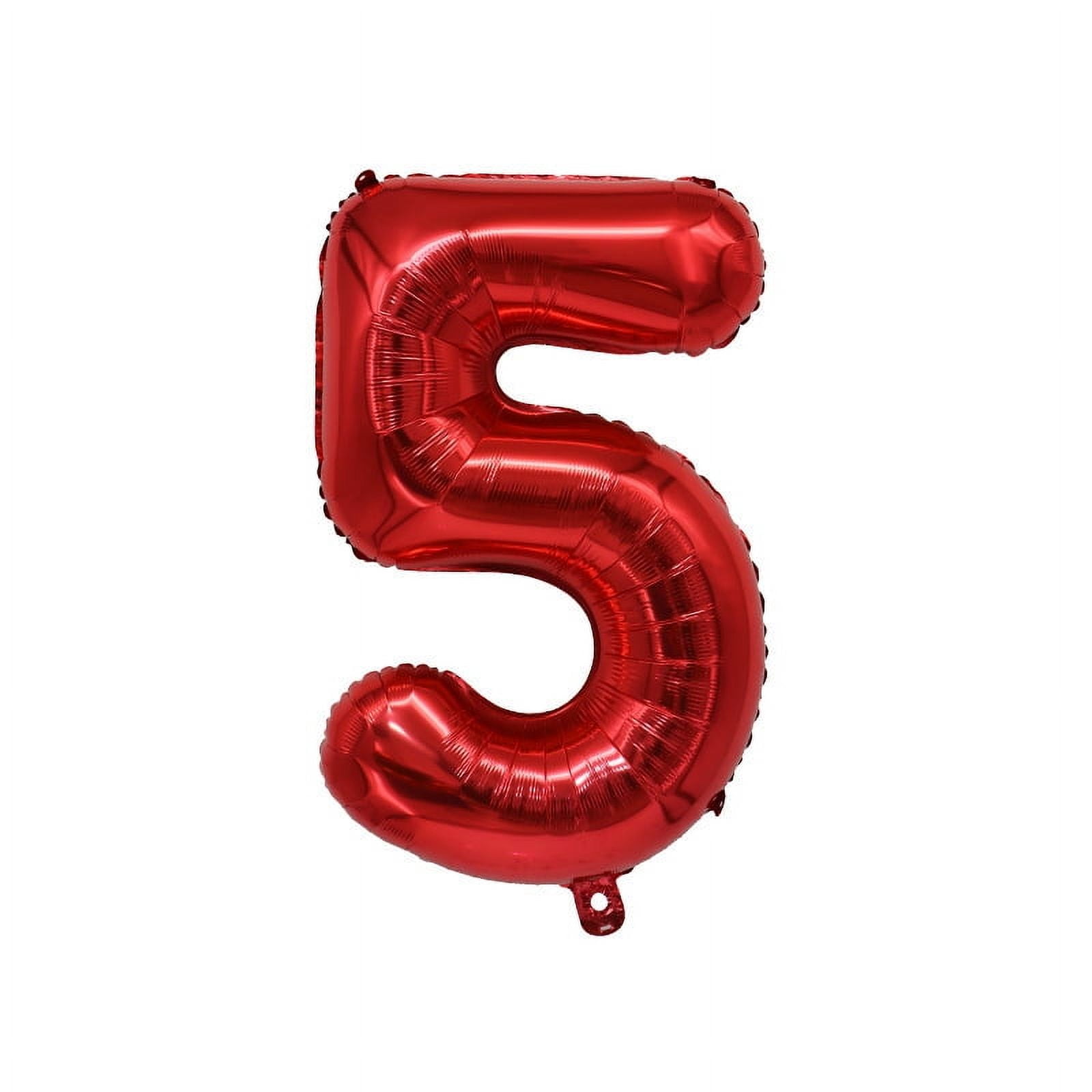 16 Inch Birthday Balloon Numbers 0-9 Foil Balloons Red Blue Green Black ...