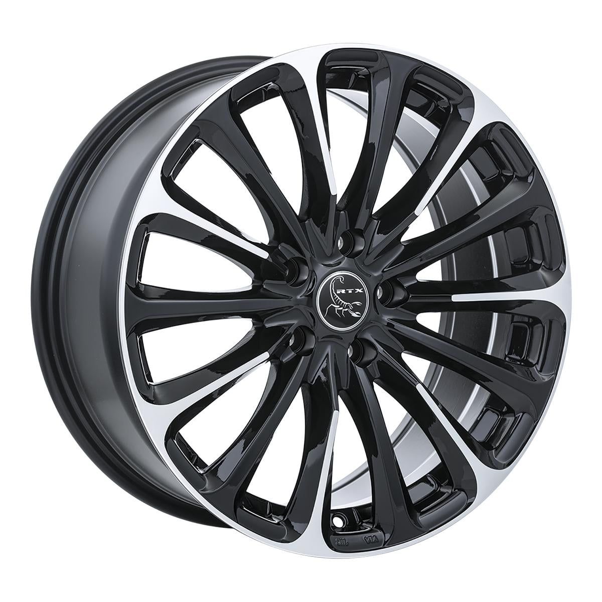 16 Inch Black Alloy Wheel Rim for Subaru BRZ, RTX 81664 16x7 5x100 5Lug ...