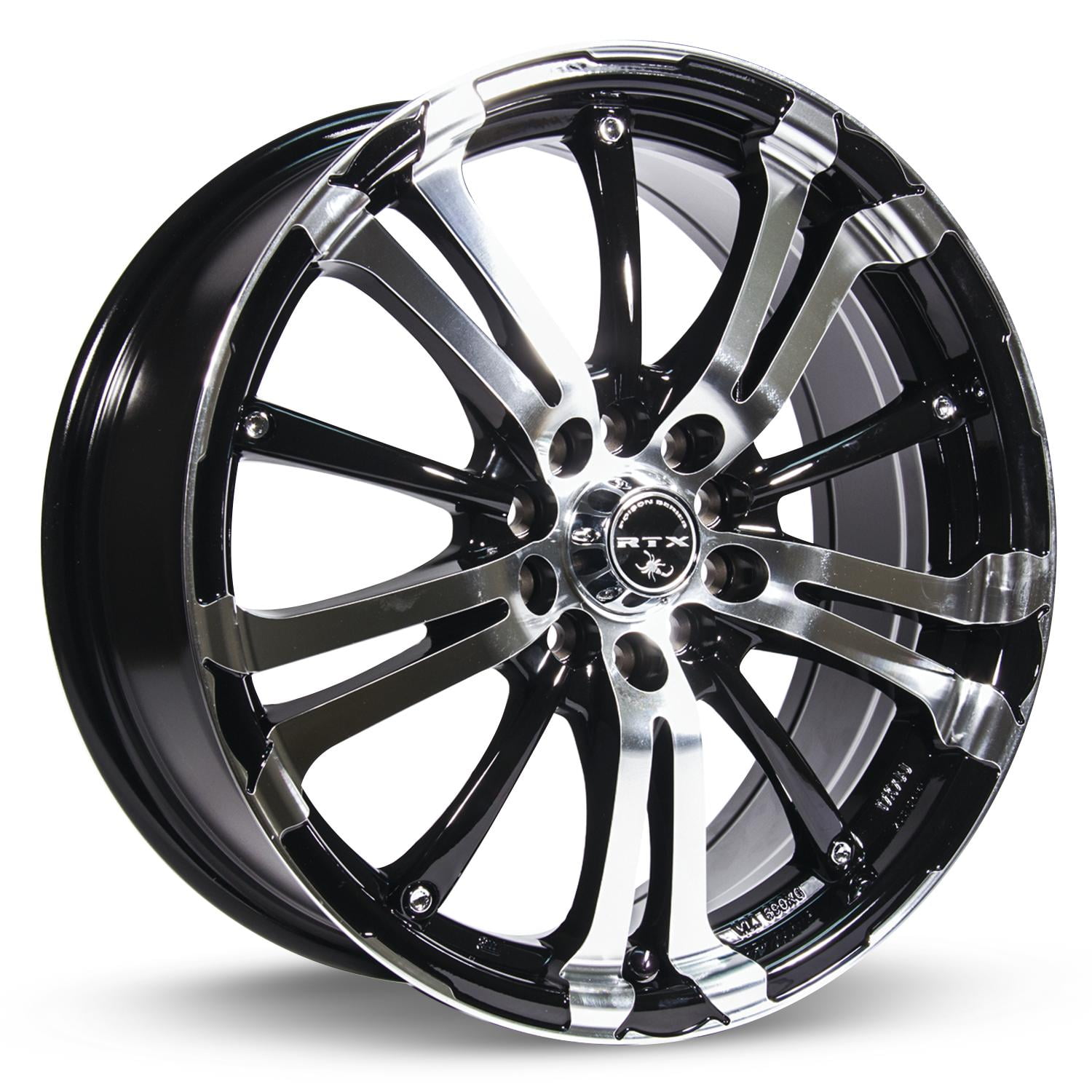 16 Inch Black Alloy Wheel Rim for Toyota Corolla, RTX 82660 16x7 4x100 ...