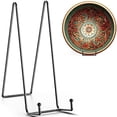 16 Inch Black Metal Plate Stand (3 Pack) - Heavy Duty Picture and ...