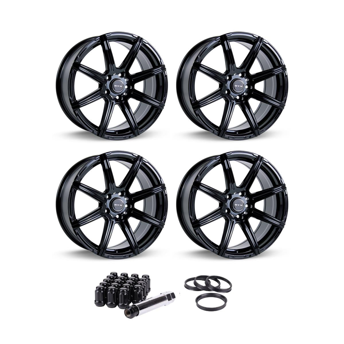 16 Inch Black Rims (Set of 4) for 2003-2011 Honda Element, RTX 81551-BF ...