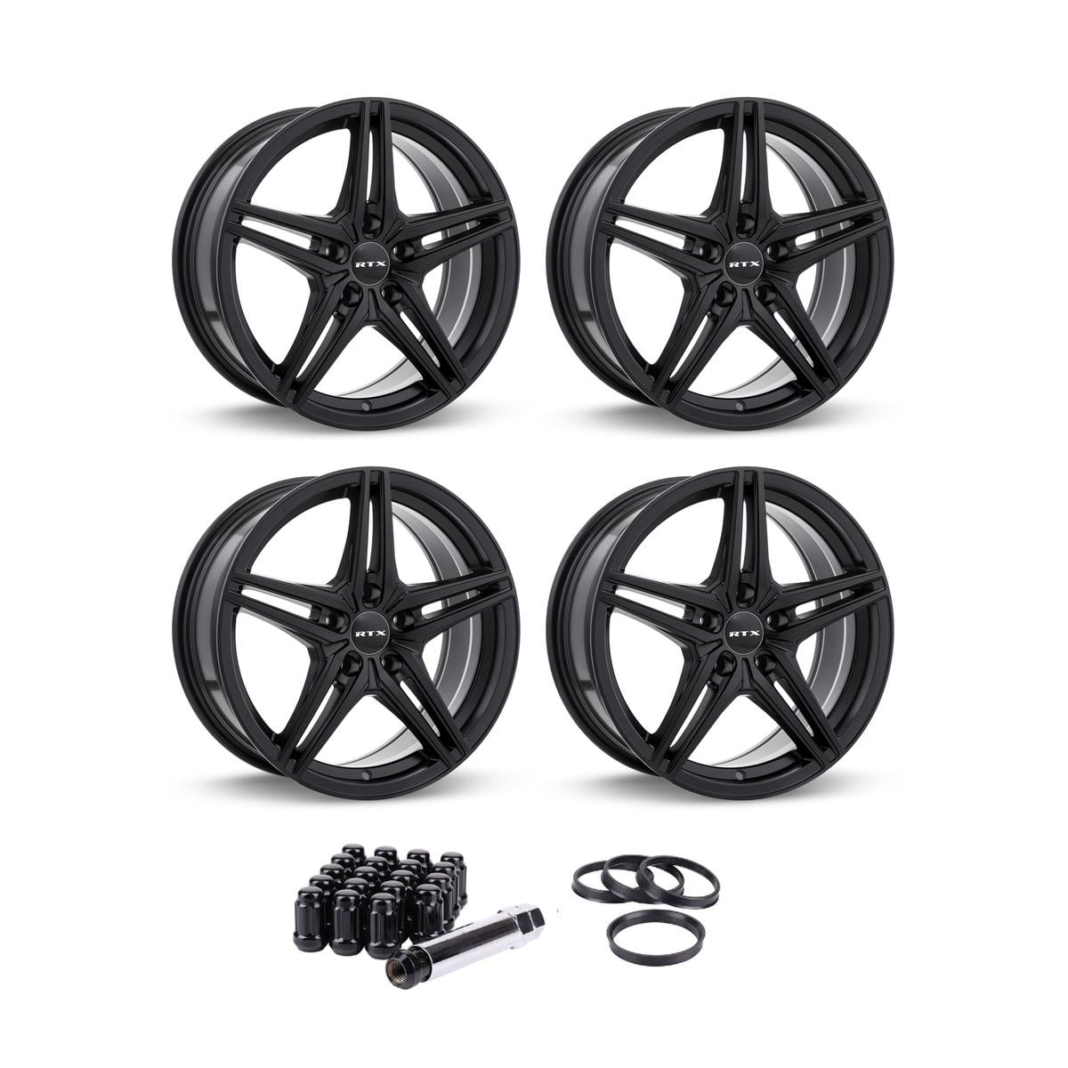 16 Inch Black Rims (Set of 4) for 2016-2023 Mazda MX-5 Miata, RTX 82039 ...
