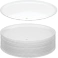 16 Inch Clear Ridged Round Disposable Serving Tray – for Appetizers ...