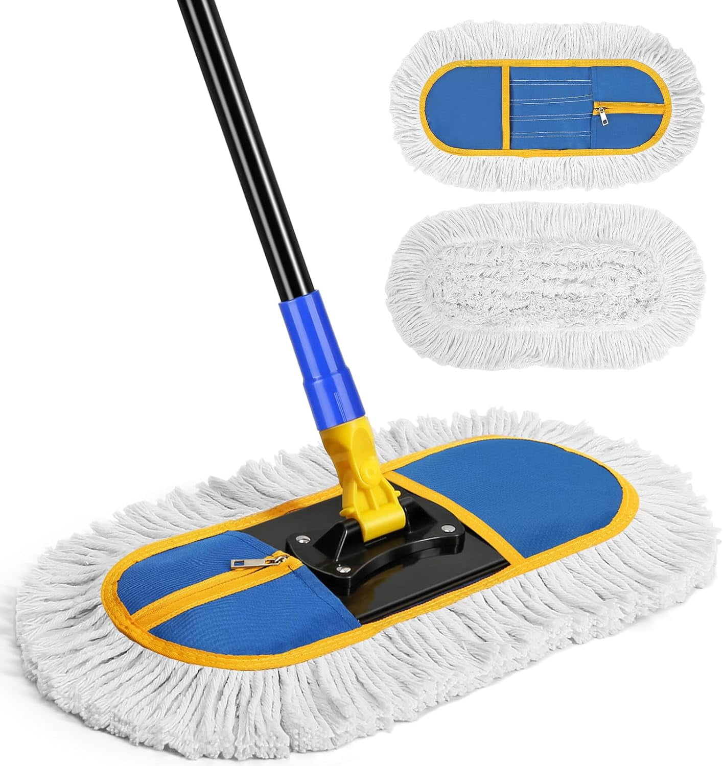 16 Inch Commercial Dust Mop for Floor Cleaning - Industrial Wet Dry ...