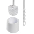 16 Inch Durable Toilet Brush with Storage Rack, Ventilated Toilet Brush ...