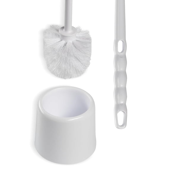 16 Inch Durable Toilet Brush with Storage Rack, Ventilated Toilet Brush ...