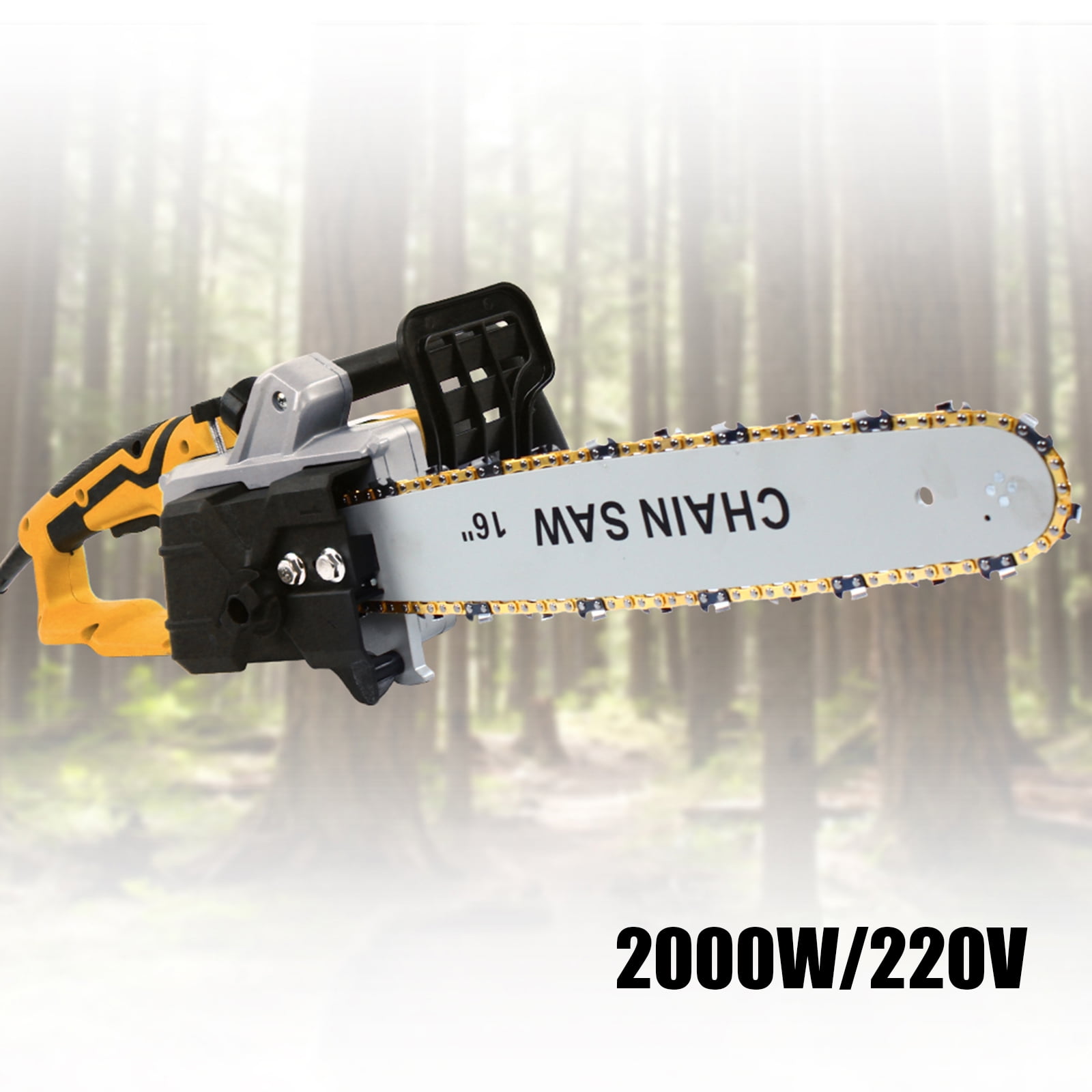 16-Inch Electric Chainsaw, 2000W Power, 800r/min Speed, Corded ...