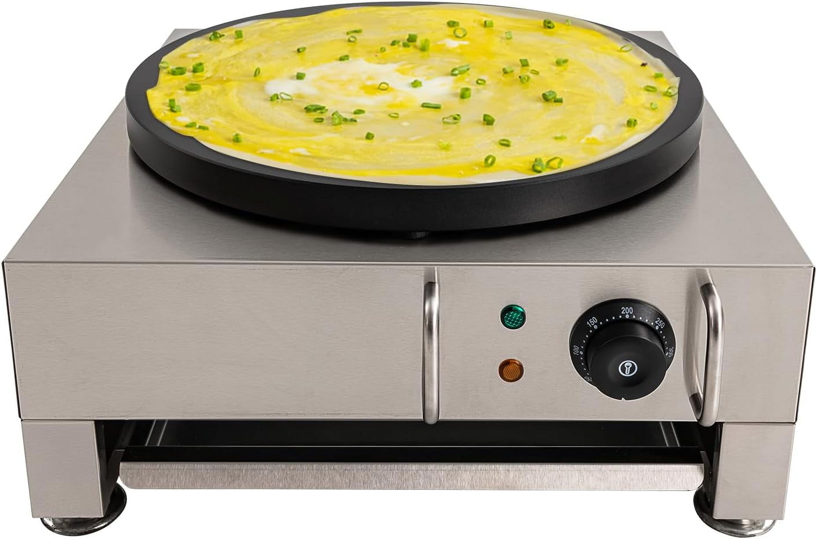 16 Inch Electric Crepe Maker, 2200W 110V Pancake Making Machine ...
