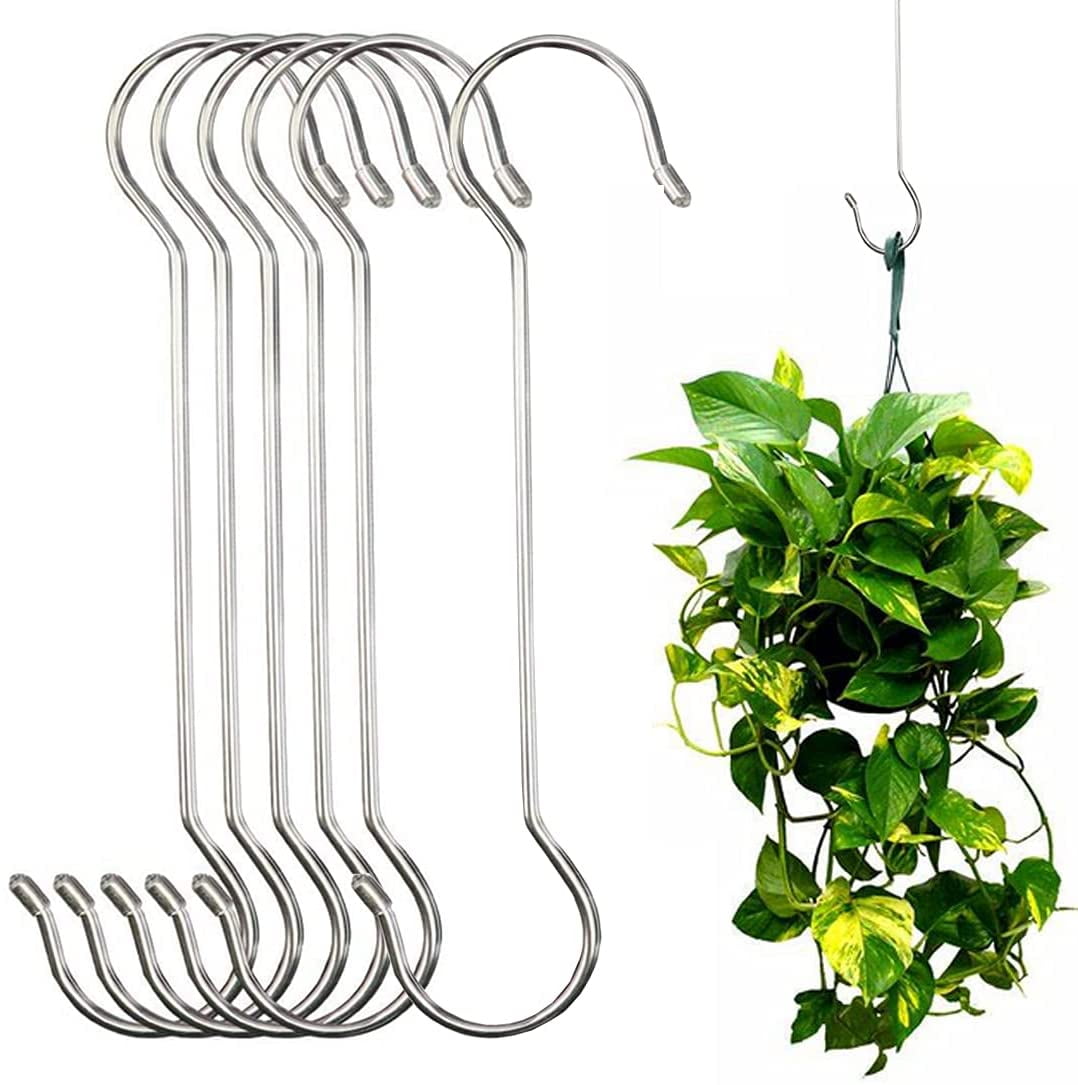16 Inch Extra Large Heavy Duty Long Outdoor Plant Hanging S Hooks - for ...