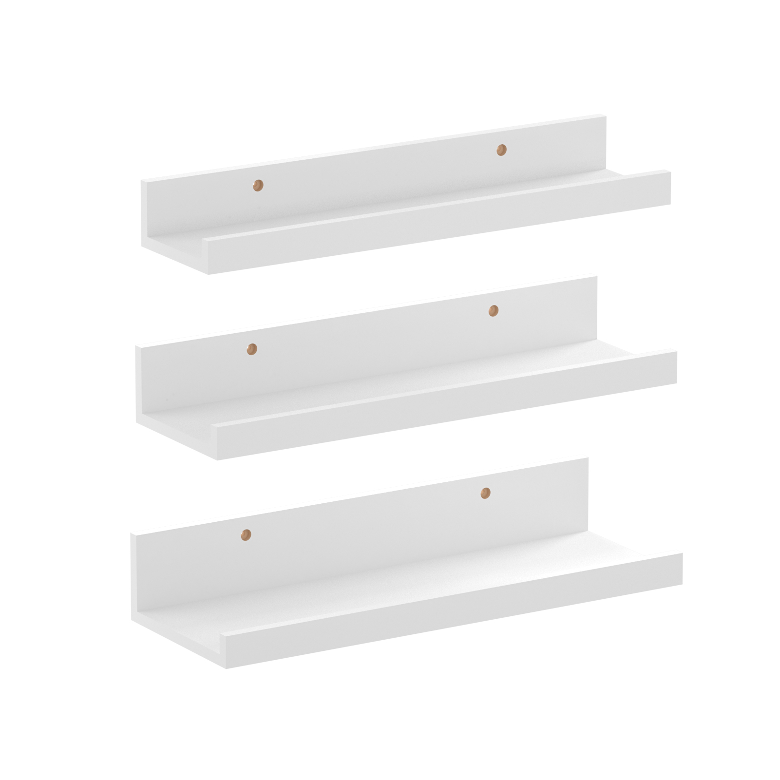 Wallniture Arras Wall Shelf for Bedroom Set of 8 Floating Shelves with ...
