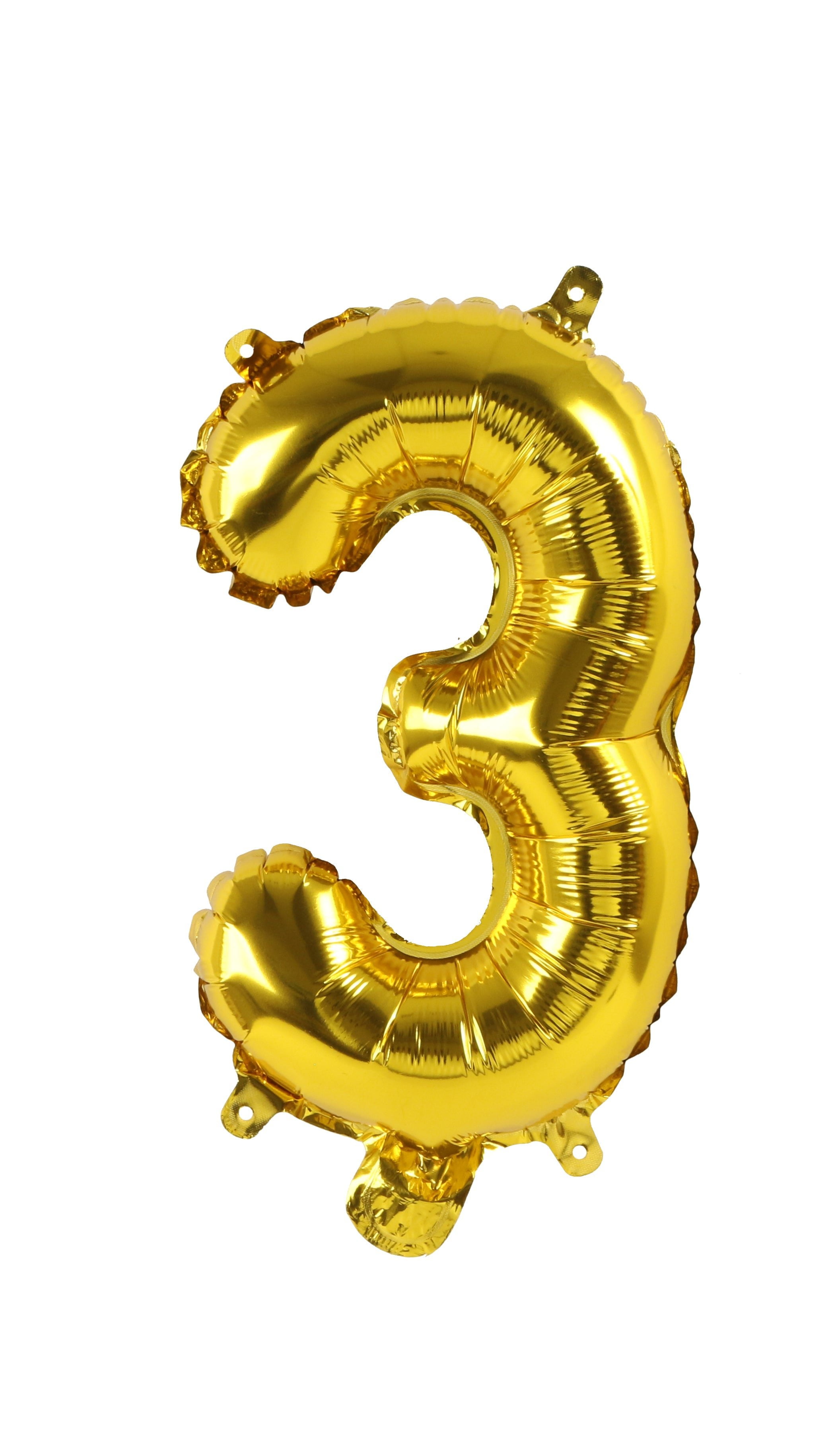 16 Inch Gold Foil Number Balloon - Walmart.com