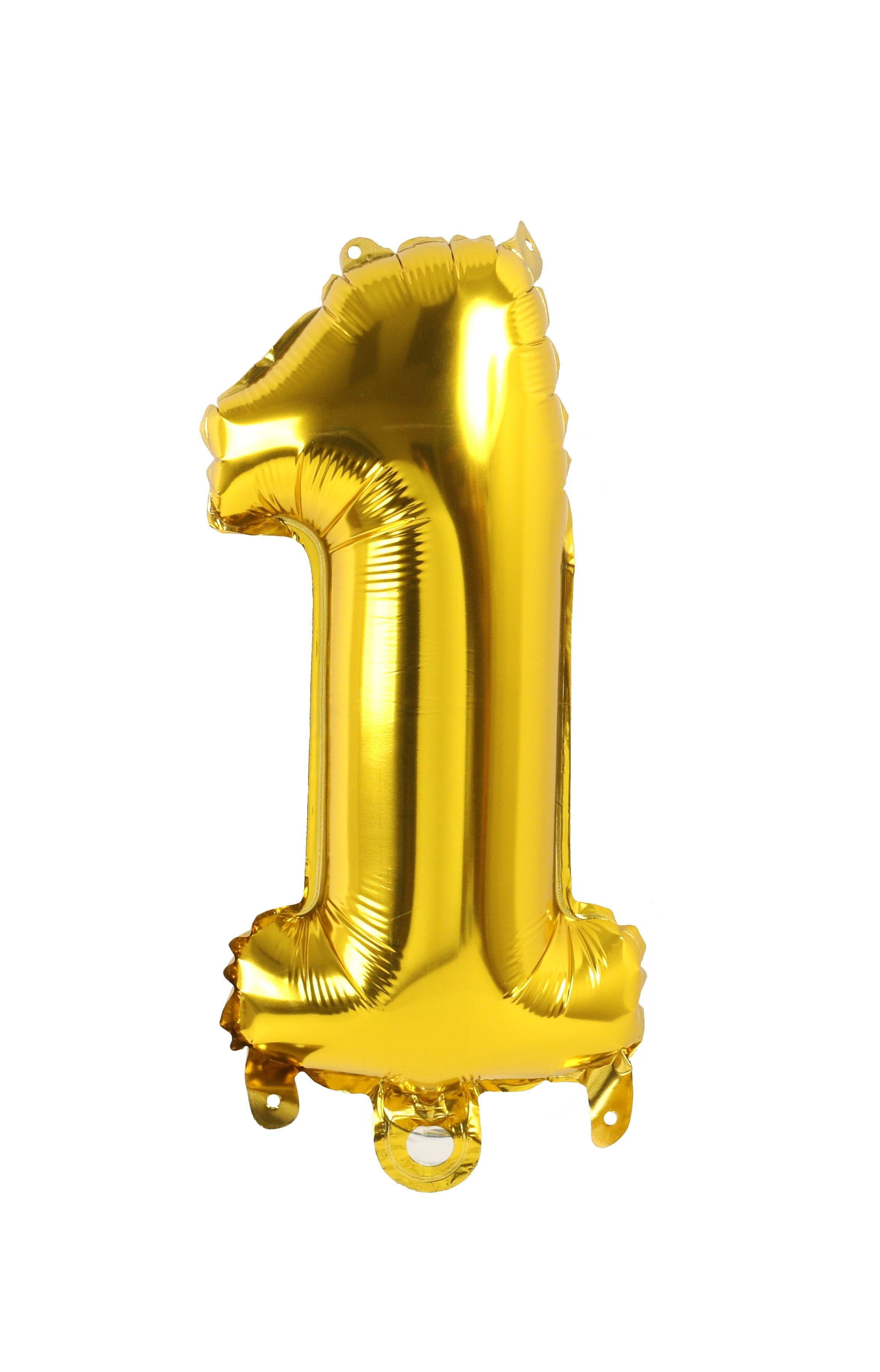 16 Inch Gold Foil Number Balloon - Walmart.com