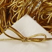 10 Inch Gold Metallic Stretch Loops With Bow - 50 Pack - Walmart.com