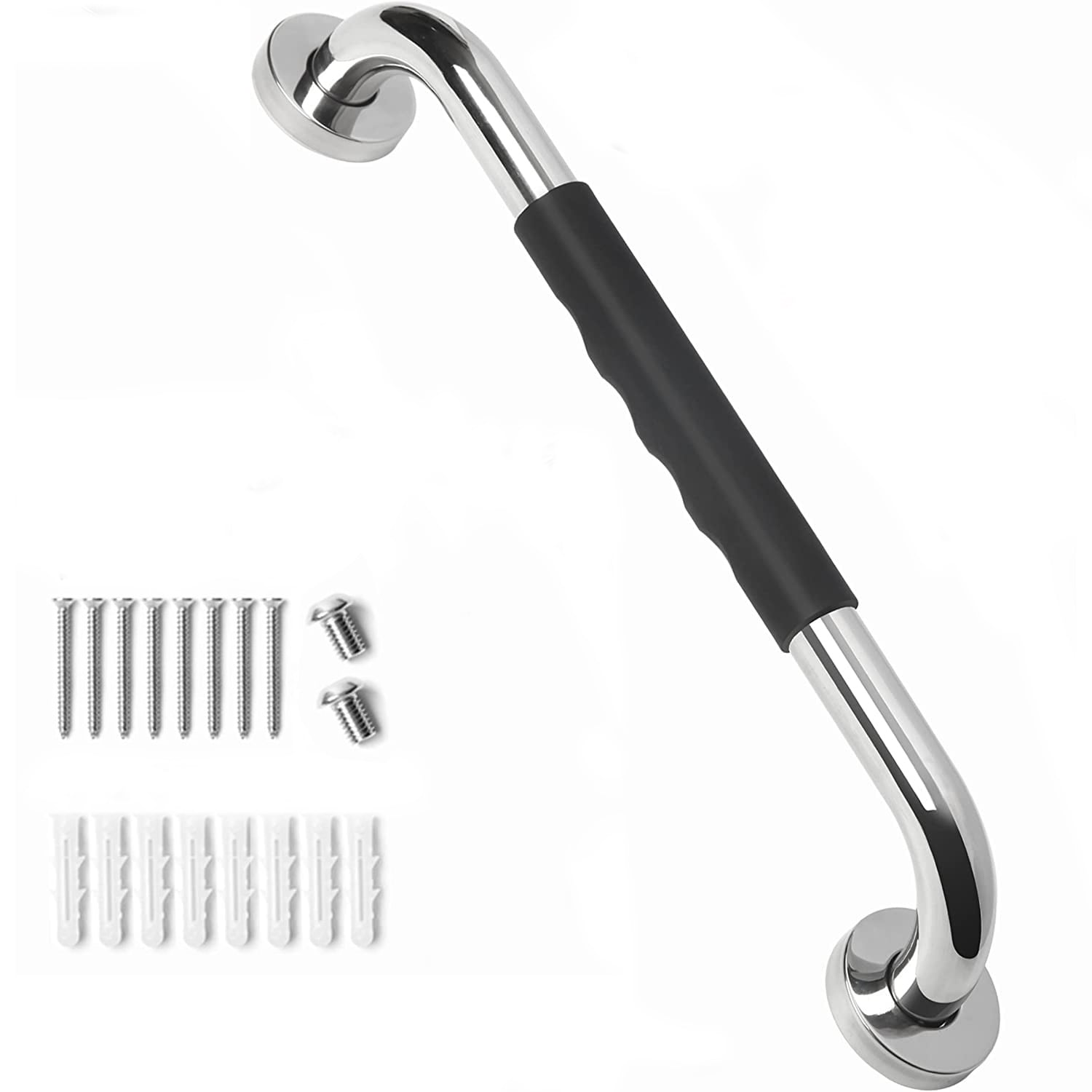 16 Inch Grab Bars for Bathroom, Anti Slip Bathroom Handicap Grab Bars ...