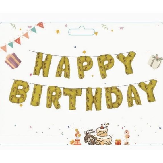 16-Inch Happy Birthday Letter Balloon Set - Perfect for Kids Party ...