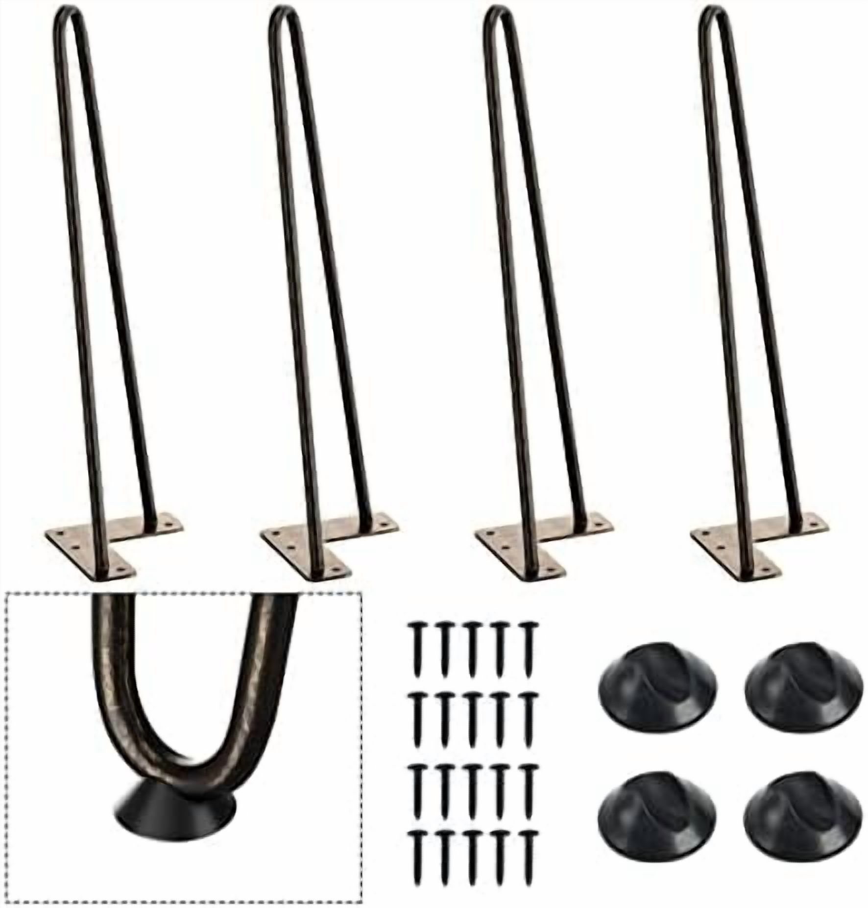 16 Inch Heavy Duty Hairpin Furniture Legs, Metal Home DIY Projects for ...