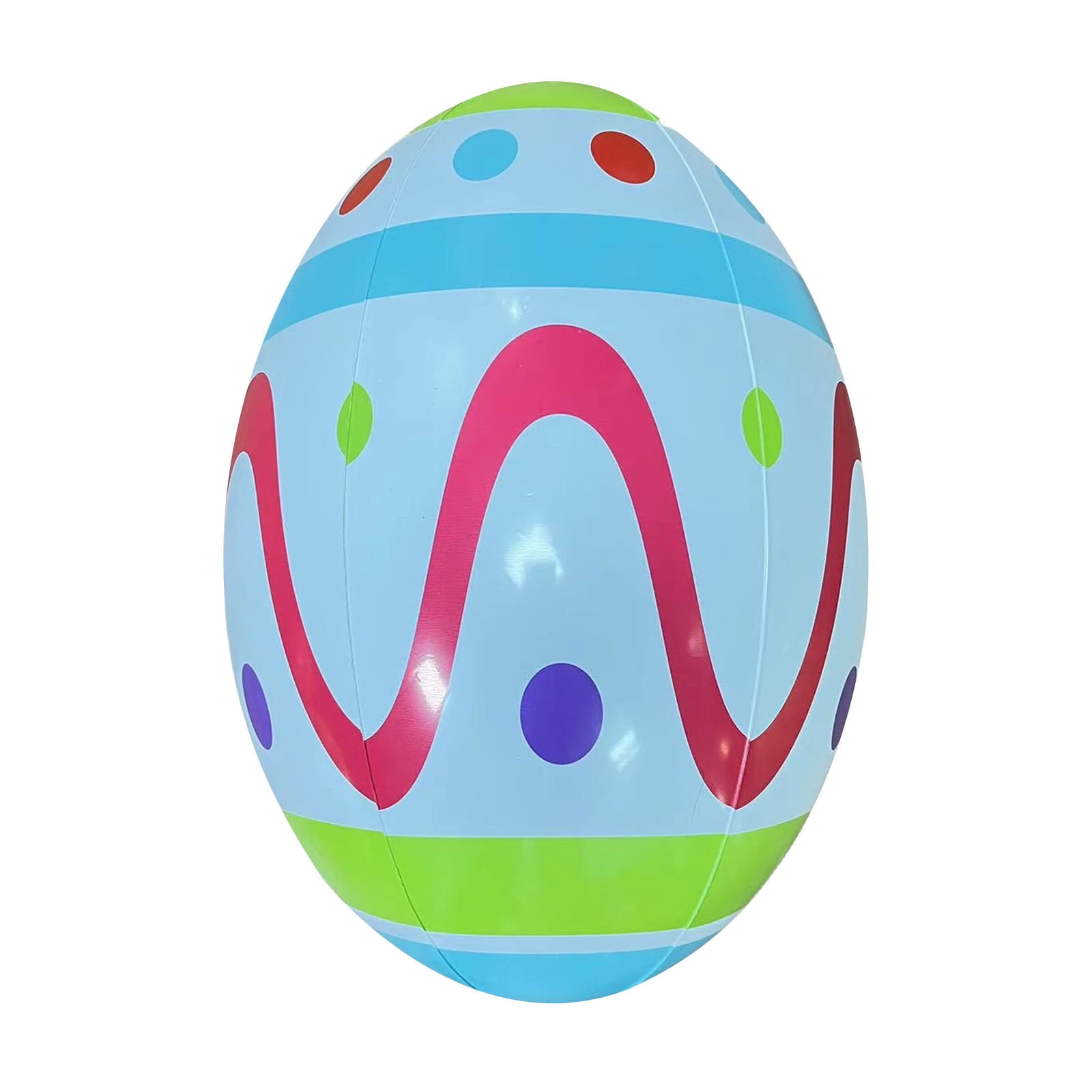 16-Inch Inflatable Easter Eggs Outdoor Decorations,Large Colorful ...