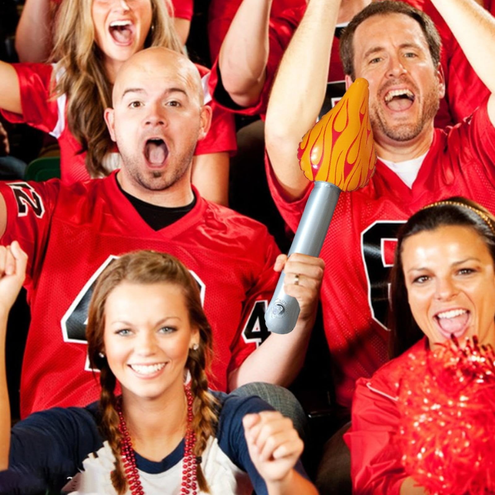 16-Inch Inflatable Torch - Medieval Theme Prop for Parties, Sports ...