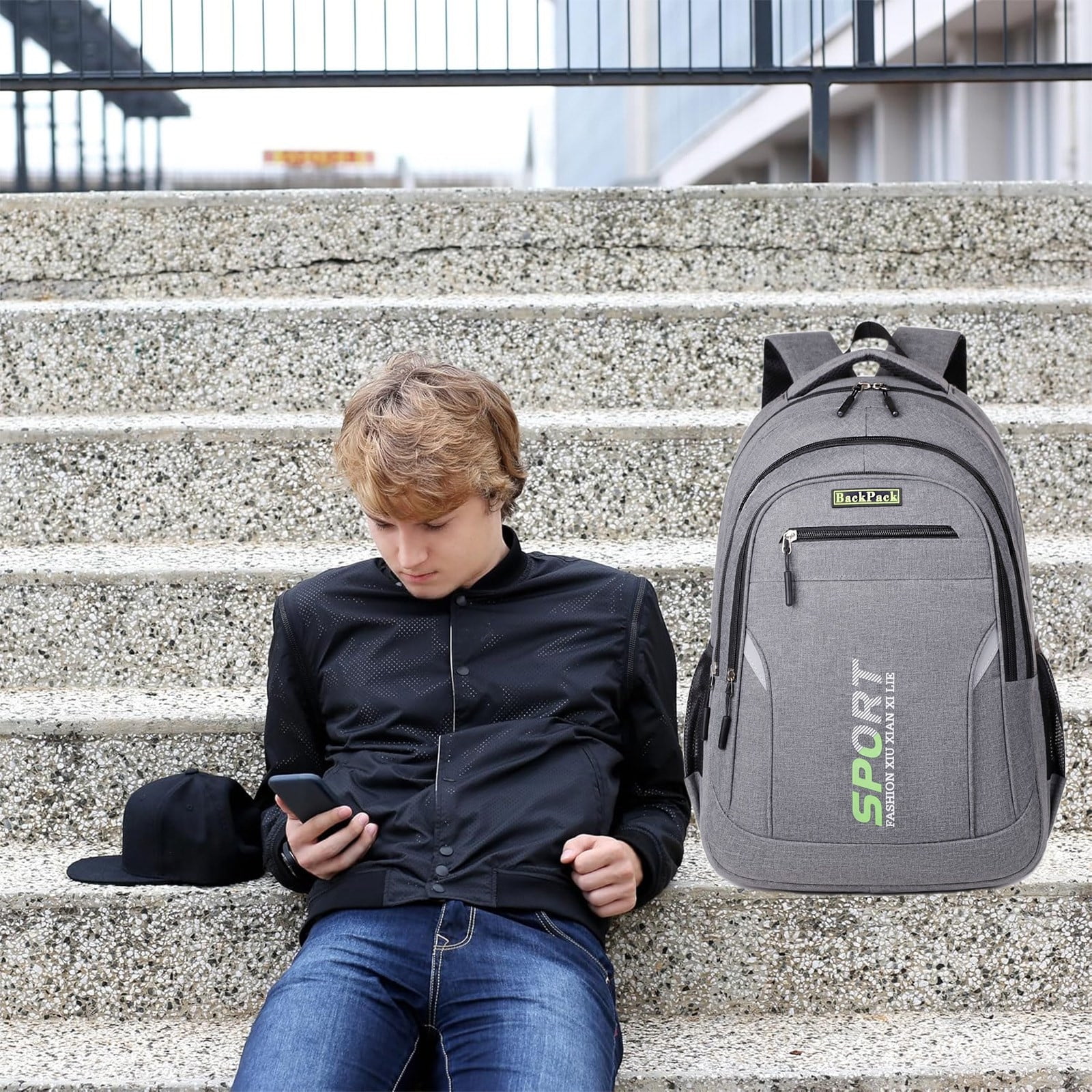 16 Inch Laptop Backpack Business Slim Travel College Computer Bag ...