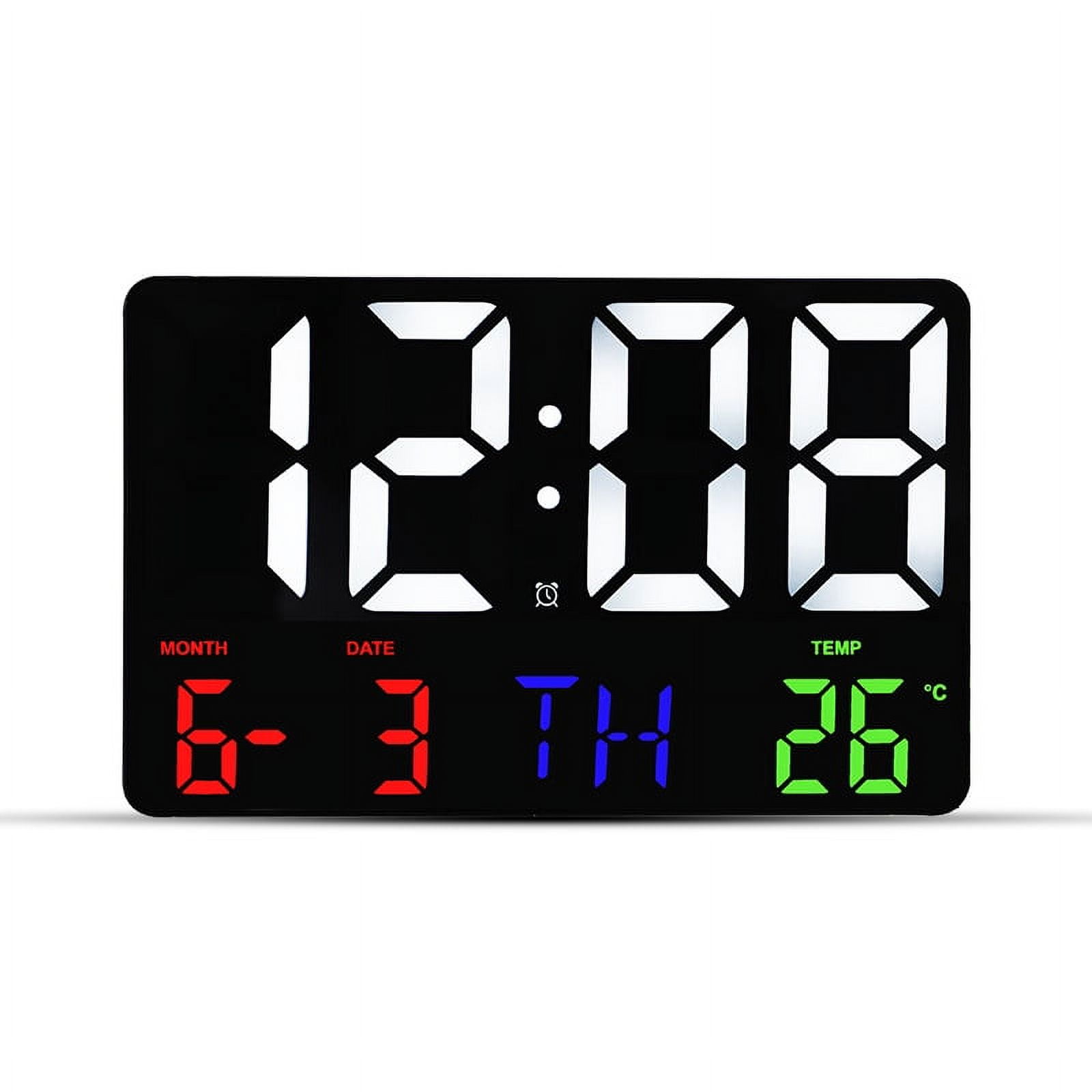 16-Inch Large Screen Function Lcdclk Nordic Digital Clock Simple Living ...