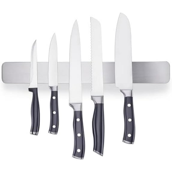 16 Inch Magnetic Knife Holder, 304 Stainless Steel Knife Magnetic Strip ...
