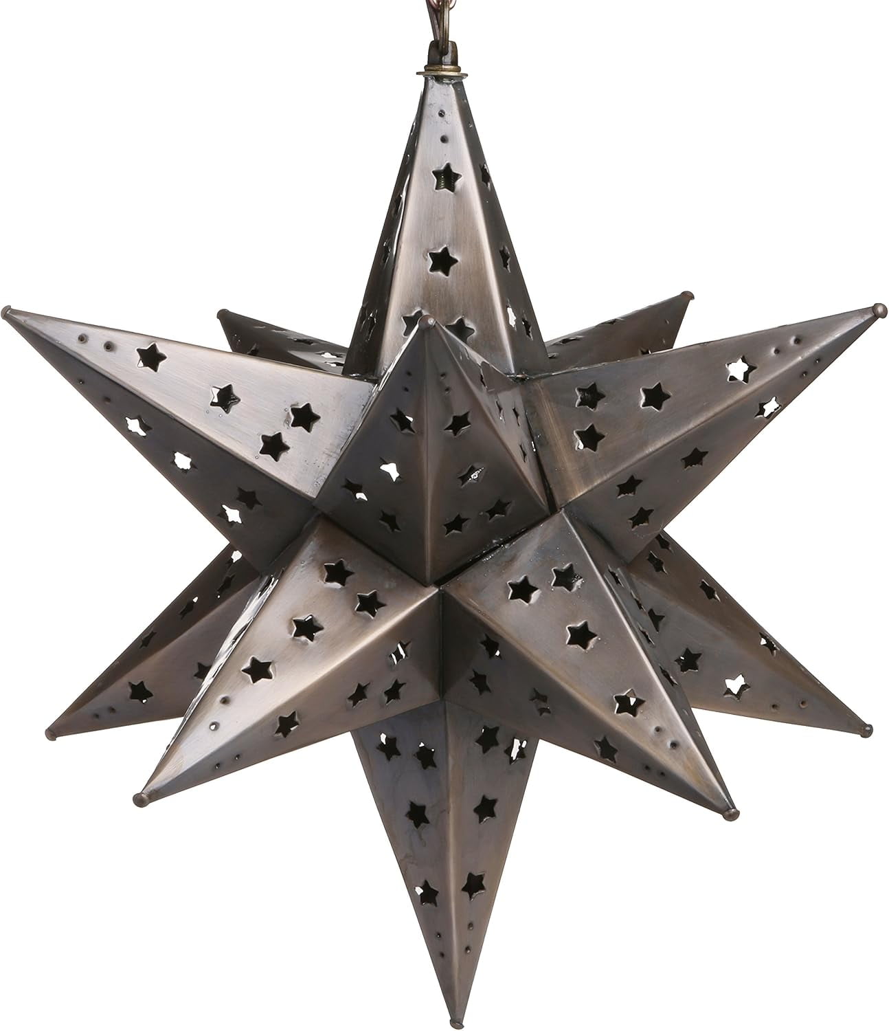 16 Inch Mexican Hanging Tin Star Light - Star Cut - Walmart.com