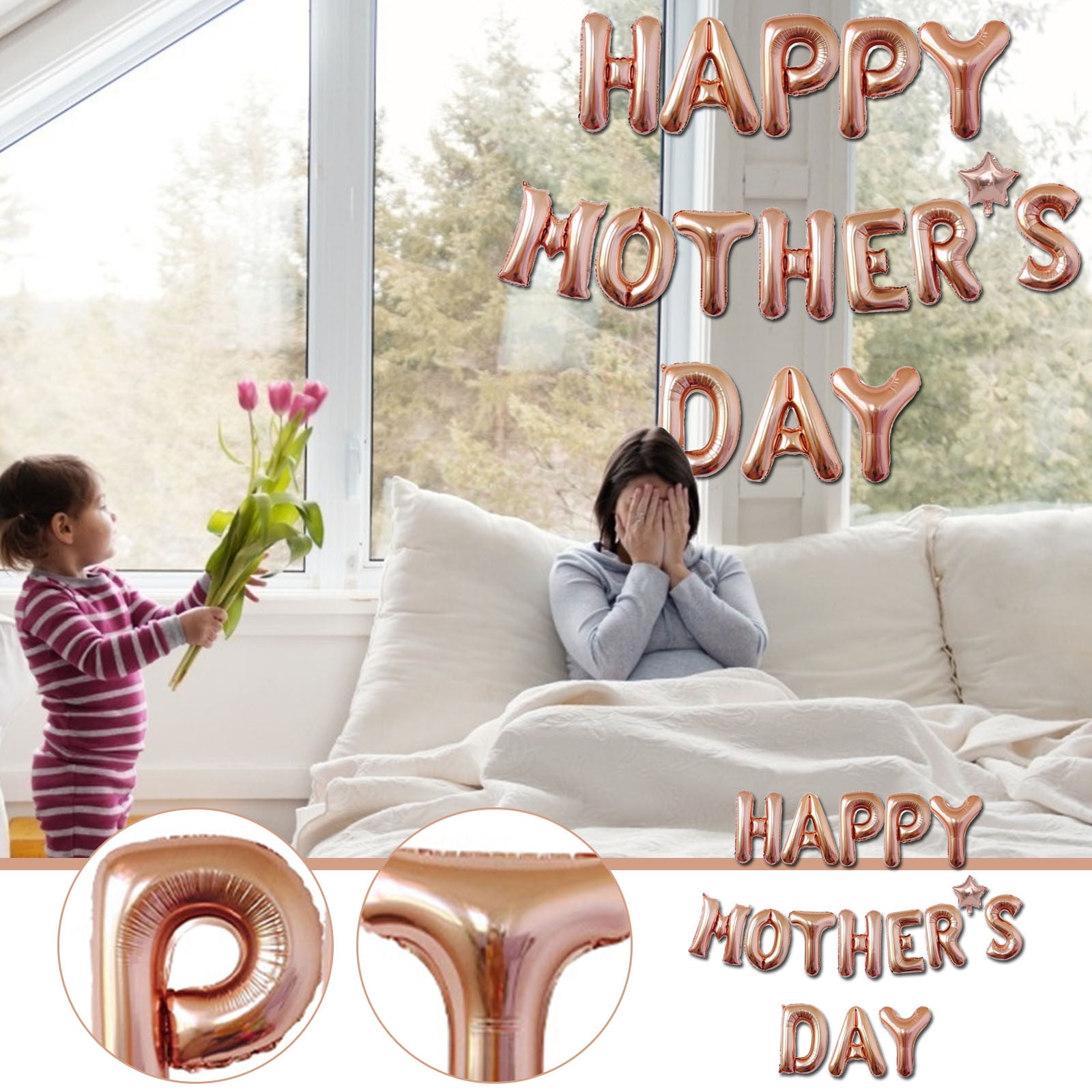 16 Inch Mother's Day Decoration Balloon- Mom-Amazing Mom-Super Mom ...