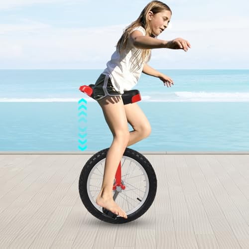 16 Inch Outdoor Wheel Unicycle, Height Adjustable Unicycle for Adults ...