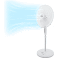 16-Inch Pedestal Fan – Quiet Oscillating Stand Fan with 3 Speeds to ...