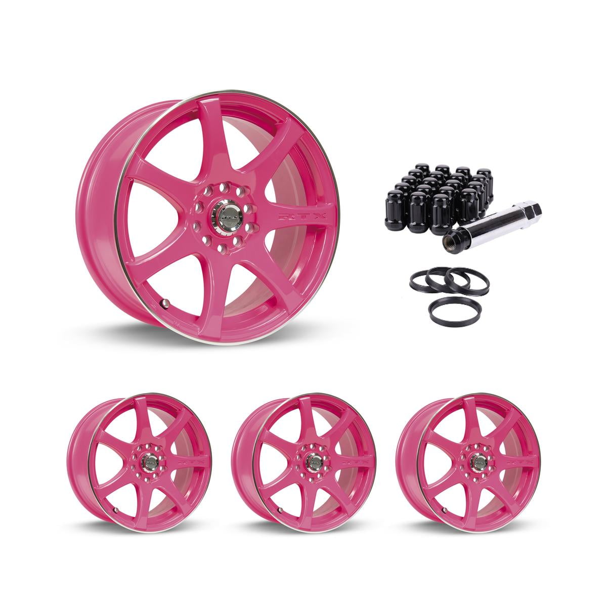 16 Inch Pink Rims (Set of 4) for 1997-2024 Chevrolet Malibu, RTX 81119 ...