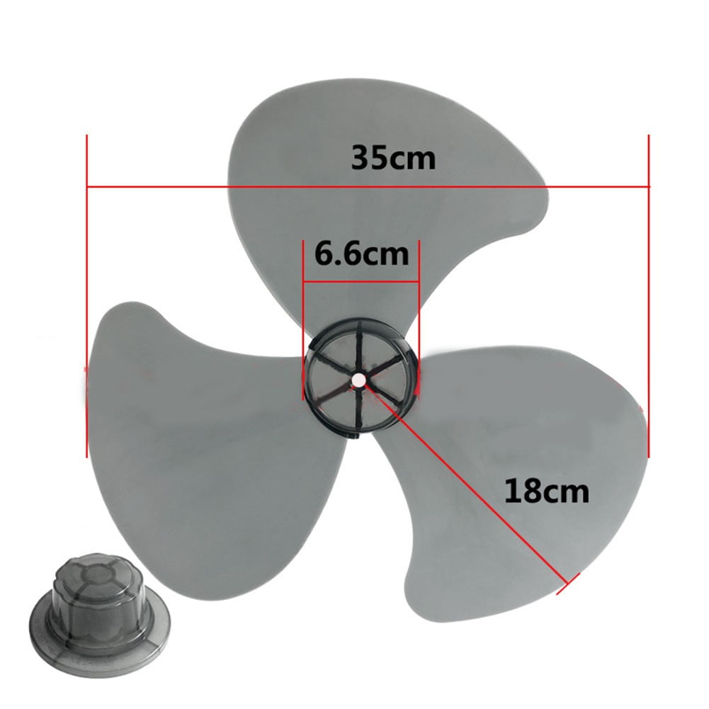 16 Inch Plastic Fan Blade Replacement with Nut Cover for Pedestal Fans ...