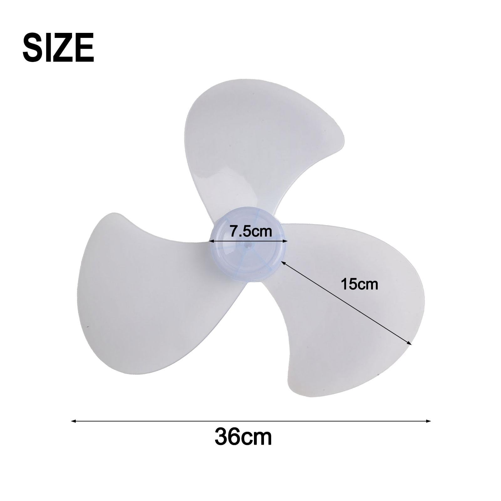 16 Inch Plastic Fan Blade Three Leaves With Nut Cover For Standing ...