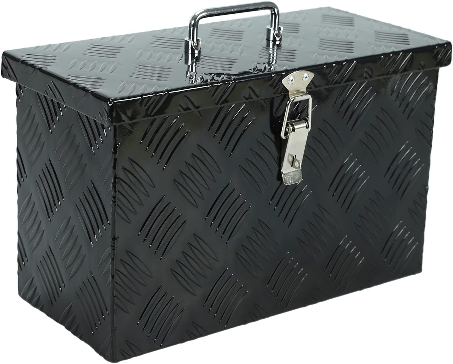 16 Inch Portable Truck Bed Tool Box Aluminum Trailer Storage Box for ...
