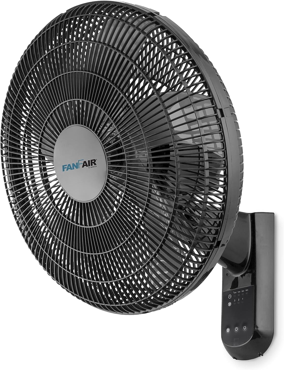 16 Inch Powerful Wall Mount Fan with Remote Control, Timer, Quiet ...