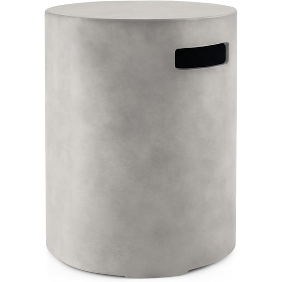 16 Inch Propane Tank Cover Table, Round Gas Tank Holder for Standard 20 ...