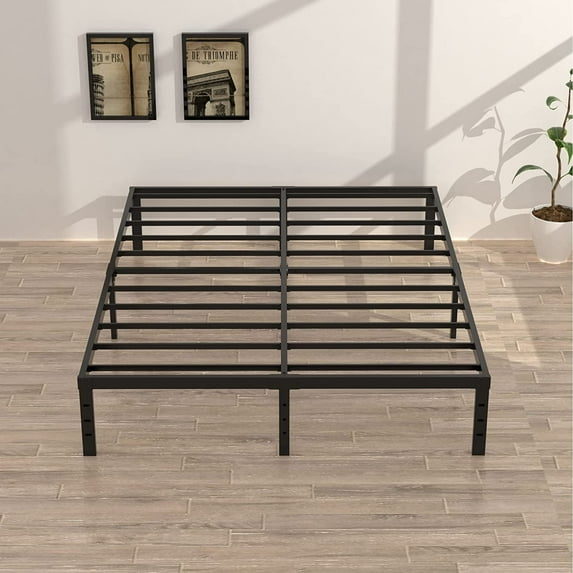 16 Inch Queen Bed Frame No Box Spring Required, Metal Platform Queen ...